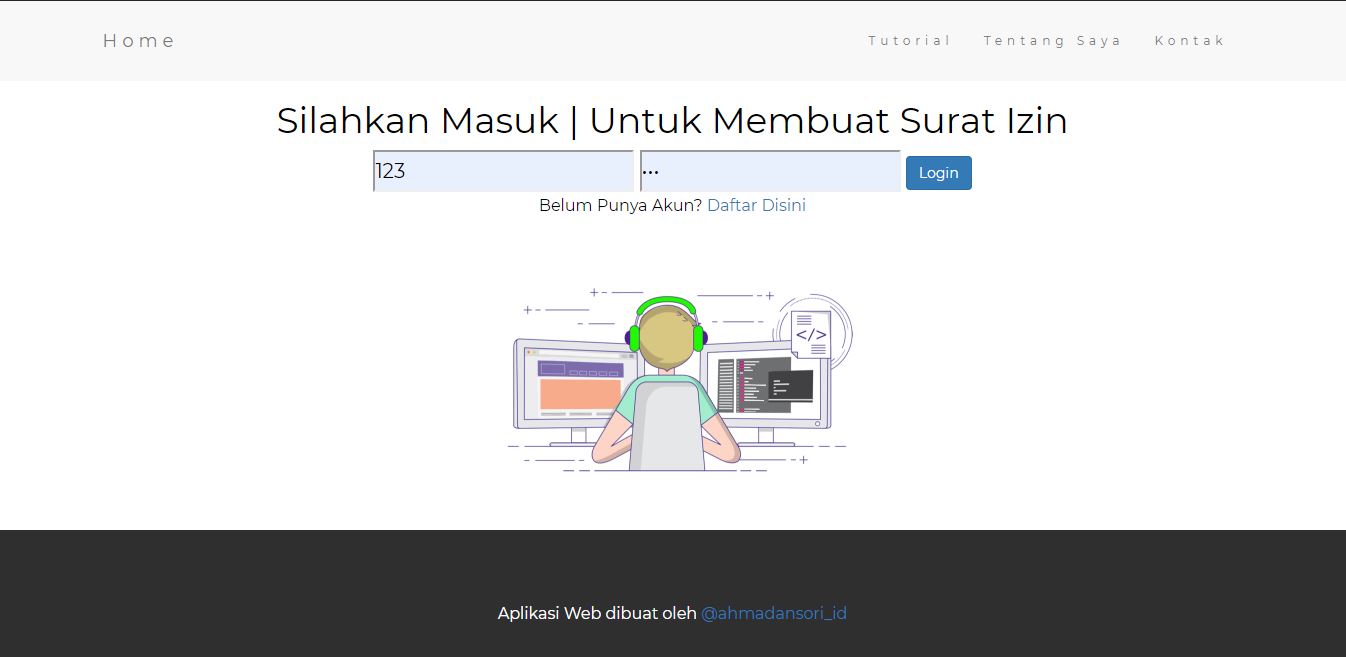 Aplikasi Web Untuk Membuat Surat Izin Sekolah secara Otomatis | KASKUS