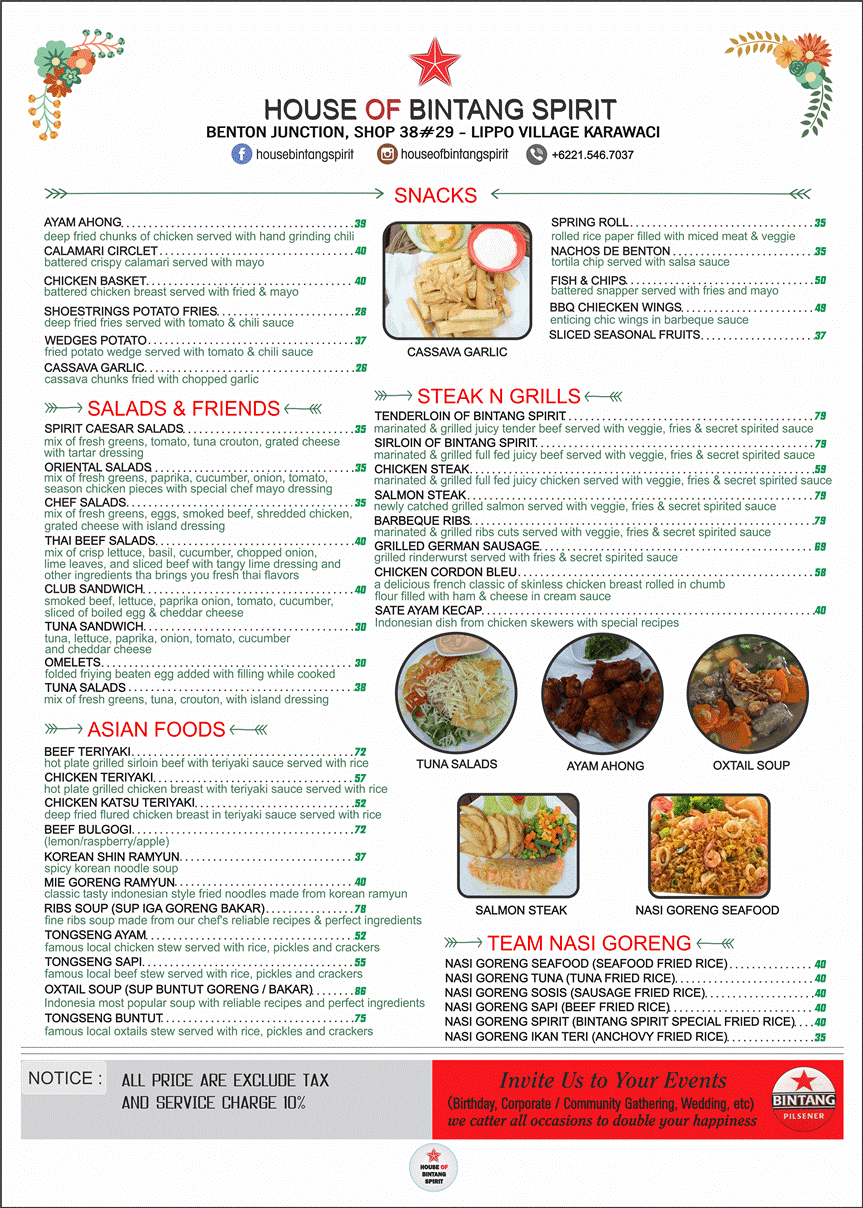 House Of Bintang Spirit : Kafe dan tempat nongkrong asyik di benton ...