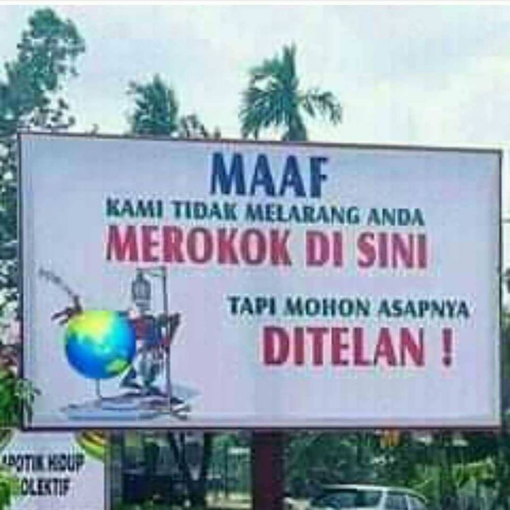 Potret lucu jenis peringatan di Indonesia, bikin kamu senyum-senyum ...