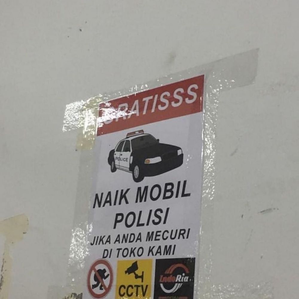 Potret lucu jenis peringatan di Indonesia, bikin kamu senyum-senyum ...