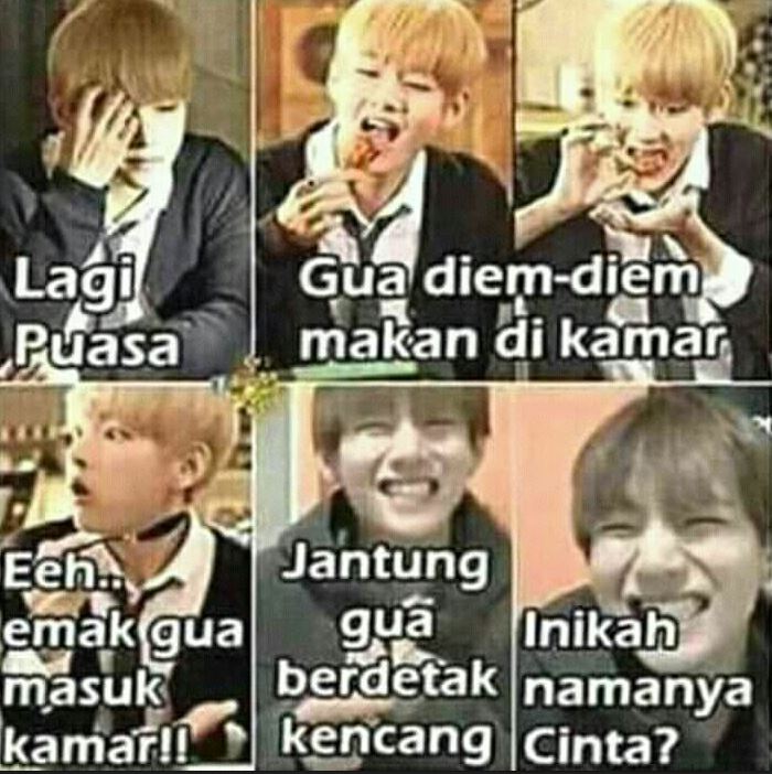 Meme lucu BTS edisi Ramadan, bukti ARMY terlalu kreatif | KASKUS
