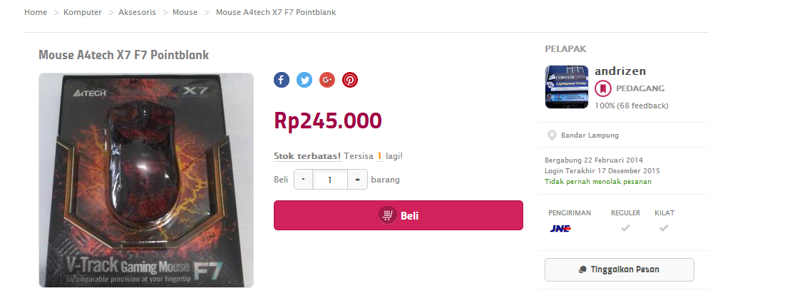 Mouse Macro A4Tech X7 F7 - Temukan Penawan Terbaik dari 3 Toko Online ...