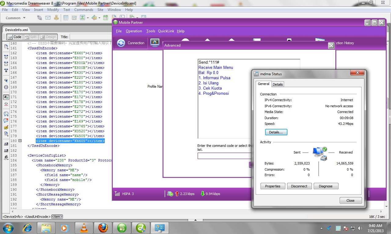 USB Modem HUAWEI K4605 42 Mbps DC-HSPA plus compare ZTE MF683, SIERRA ...