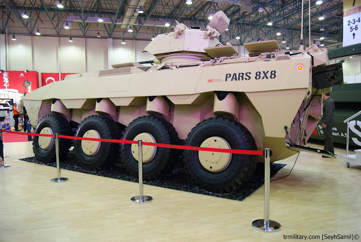 Deftech of Malaysia presents AV8 8x8 armoured vehicles with turret FNSS ...