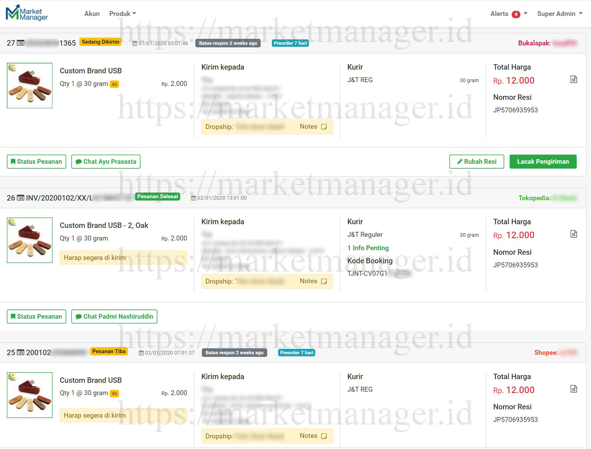 Marketplace Management App - mulai OPEN BETA - GRATIS (order,chat ...