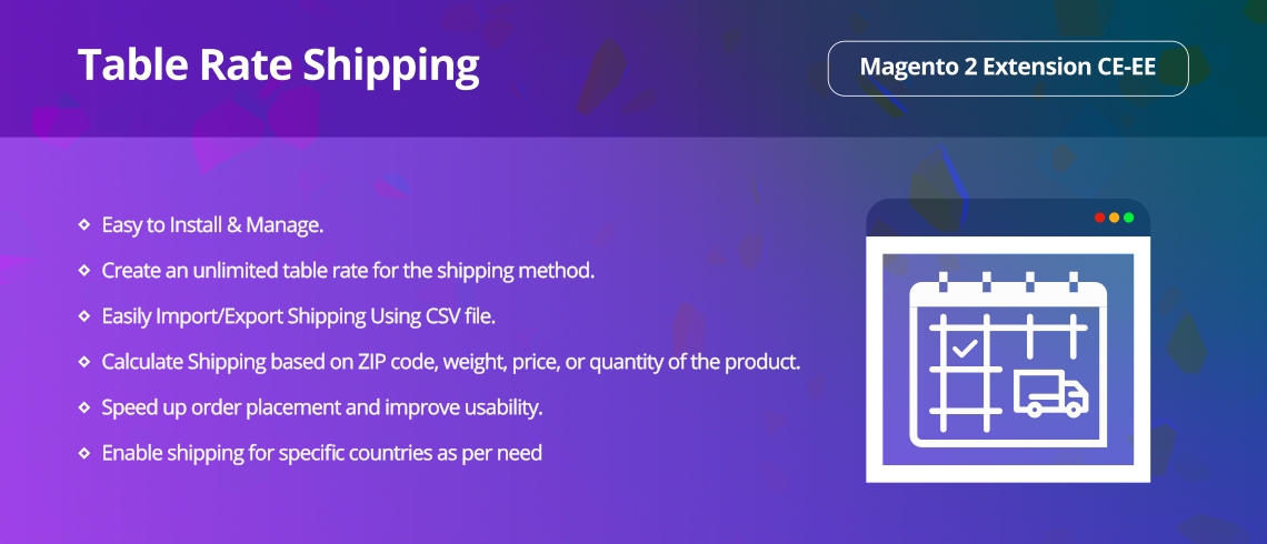 Table Rate Shipping Magento 2 Extension | KASKUS